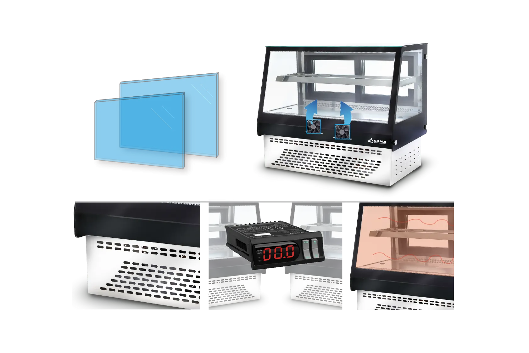 High-Visibility Countertop Cake Display Cabinet | CTD