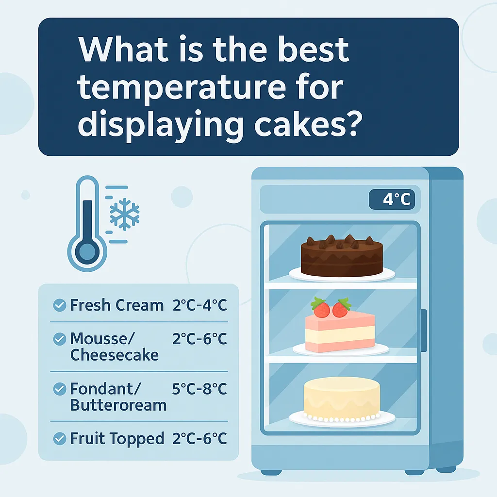 Best Temperature for Displaying Cakes: Commercial Cake Fridge Guide